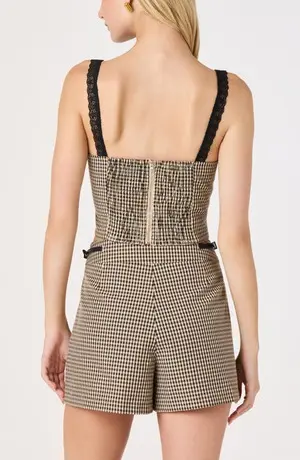 Astr The Label Lace Trim Corset Top