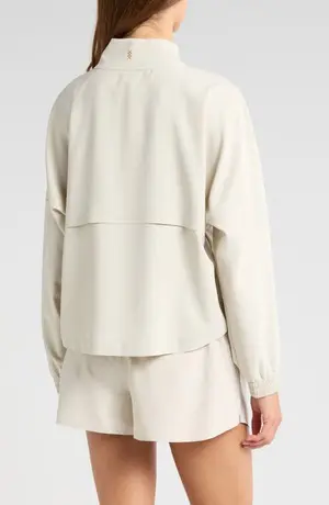 RHONE Mirage Water-repellent Half-zip Jacket - Sand