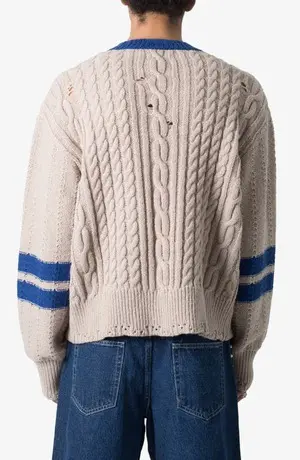 Mnml Varsity V-neck Sweater
