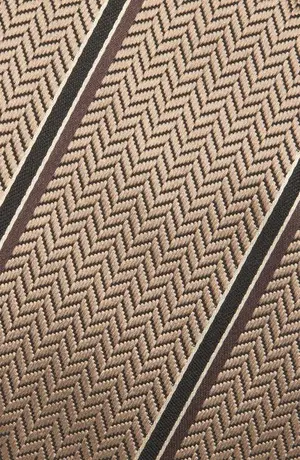 TOM FORD Stripe Herringbone Silk Tie