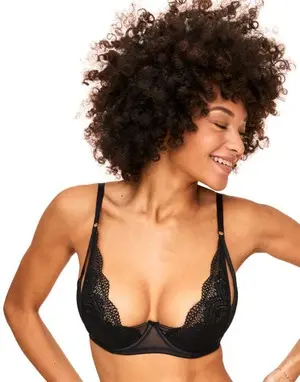 ADORE ME Kaia Unlined Quarter Cup Bra - Black