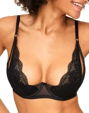 ADORE ME Kaia Unlined Quarter Cup Bra Charcoal