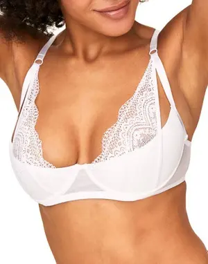 ADORE ME Kaia Unlined Quarter Cup Bra White