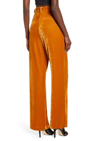 Endless Rose Velvet Wide Leg Trousers