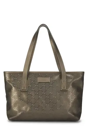 Gucci Gg Imprime Supreme Tote Bag - Gold
