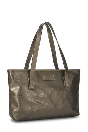 Gucci Gg Imprime Supreme Tote Bag - Gold