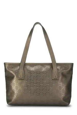 Gucci Gg Imprime Supreme Tote Bag - Gold