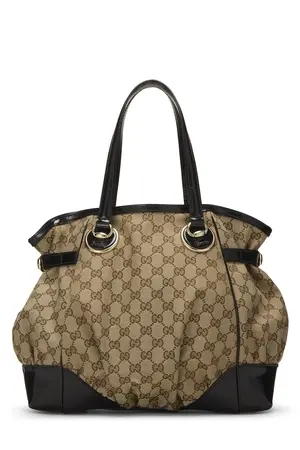 Gucci Original Gg Canvas Full Moon Tote