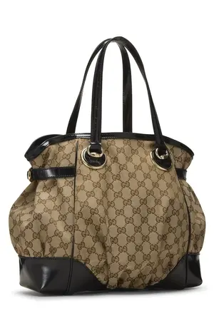 Gucci Original Gg Canvas Full Moon Tote