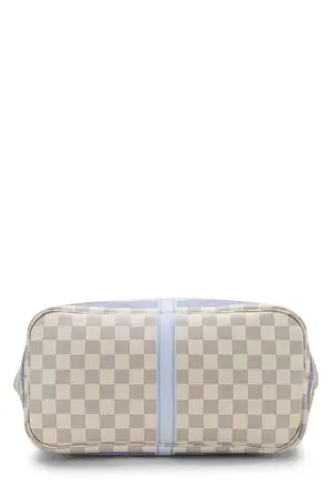 LOUIS VUITTON Damier Azur Trunk Neverfull - White