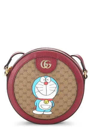 Gucci Doraemon X Coated Crossbody Bag - Brown
