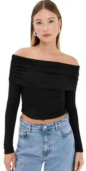 Lioness Long Sleeve Off-shoulder Top