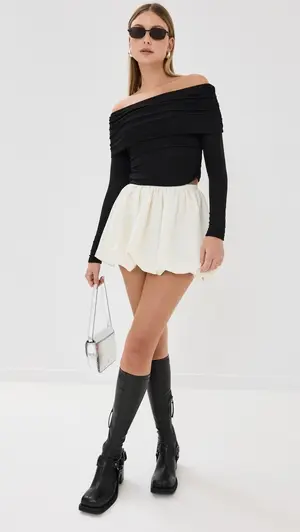 Lioness Long Sleeve Off-shoulder Top