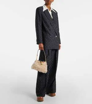 Etro Vela Shearling Shoulder Bag
