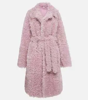 Bottega Veneta Oversized Shearling Wrap Coat