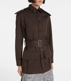 Burberry Belted Wool Jacket