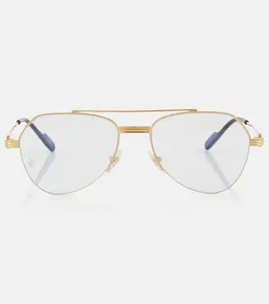 CARTIER Première Aviator Glasses - Gold