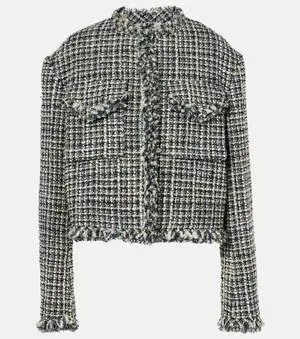Sacai Wool-blend Tweed Jacket - Multicoloured