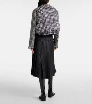 Sacai Wool-blend Tweed Jacket