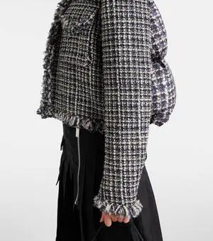 Sacai Wool-blend Tweed Jacket