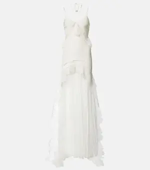 David Koma Bridal Lace-trimmed Gown
