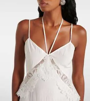 David Koma Bridal Lace-trimmed Gown