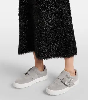 ROGER VIVIER Very Vivier Embellished Sneakers