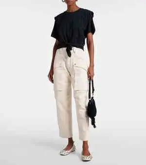Isabel Marant Belna Studded Leather Ballerinas