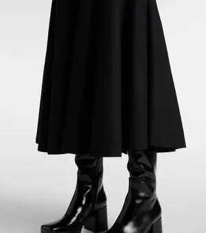 PATOU Peplum Midi Skirt