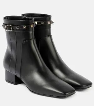 Valentino Garavani Square Toe Booties