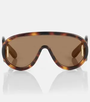 Loewe Paula's Ibiza Wave Shield Sunglasses - Brown