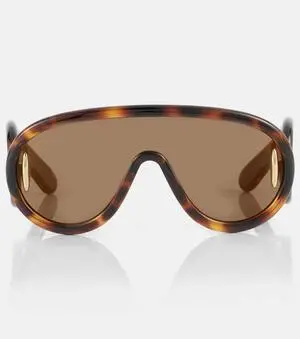 Loewe Paula's Ibiza Wave Shield Sunglasses - Brown