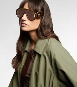 Loewe Anagram Shield Sunglasses - Pink