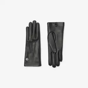 Burberry Leather Gloves - Black