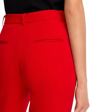 Aqua Crepe Flare Pants