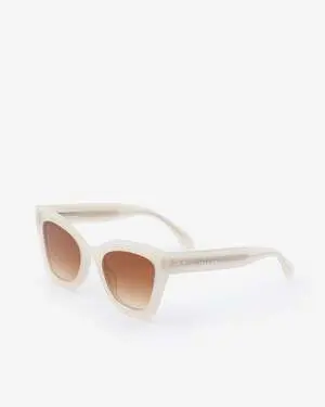 Isabel Marant Louny Butterfly Sunglasses - Ivory/brown Shaded