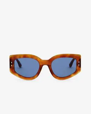 Isabel Marant Ekly Butterfly Sunglasses - Brown Hav/blue