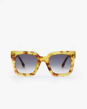 Isabel Marant Ekly Butterfly Sunglasses Havana Honey/dark Gray