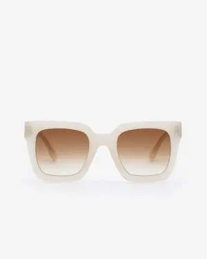 Isabel Marant Ekly Butterfly Sunglasses Ivory/brown Shaded