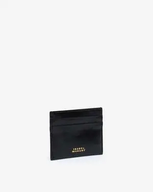 Isabel Marant Chiba Card Holder - Black/gold