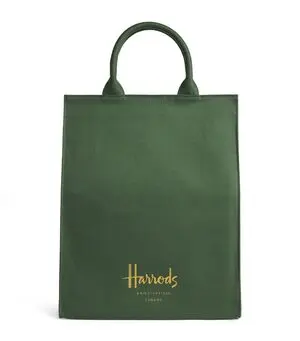 Harrods Medium Cotton Logo Tote Bag