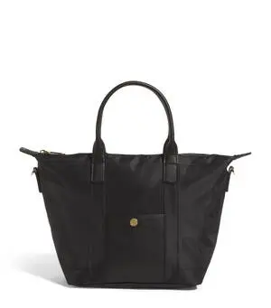 Harrods Grab Nylon Tote Bag - Black