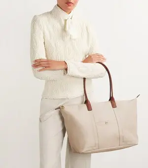 Harrods Nylon Tote Bag - Neutral