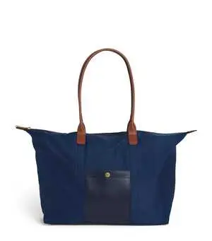 Harrods Nylon Tote Bag - Navy