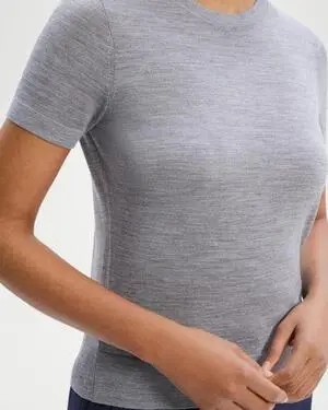 Theory Theory Regal Merino Wool T-Shirt Ltgray