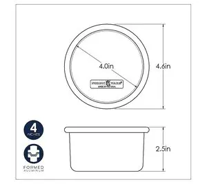 NORDICWARE Naturals 4' Layer Cake Pan