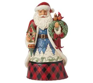 JIM SHORE Highland Glen Santa Bird Fig - One-color