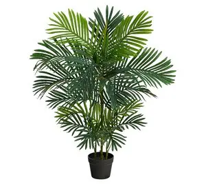 NEARLY NATURAL 40' Areca Artificial Palm Tree U V Resistant