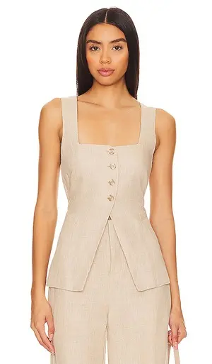 Faithfull The Brand Button Detailed Vests For Women