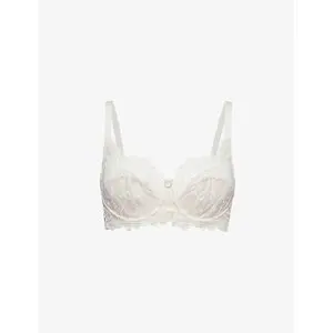 Panache Allure Wired Floral-lace Bra - Ivory